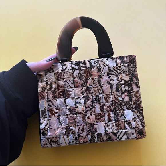 Bags | Vintage Abalone Shell And Lucite Handbag | Poshmark